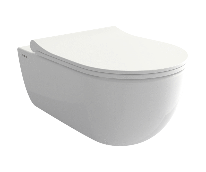 WC SOLJA KONZOLNA V-TONDO DUGA BELA SJAJ BOCCHI - DIM Trade